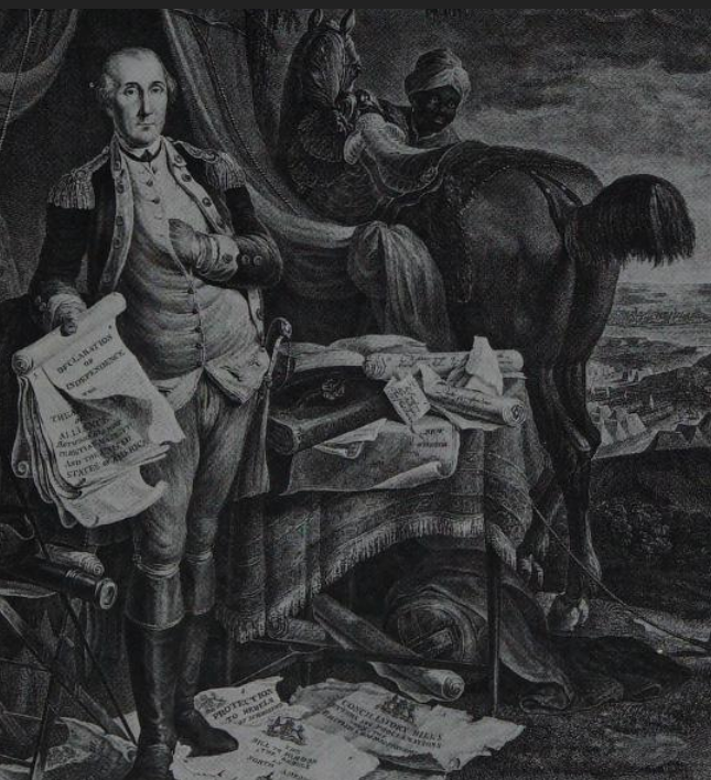 Black Soldiers Washington with slave Billy – Revolutionary War Journal