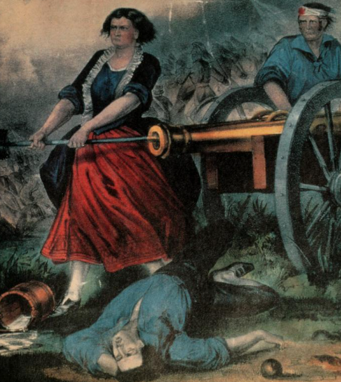 molly pitcher women cannon good picture monmouth – Revolutionary War ...