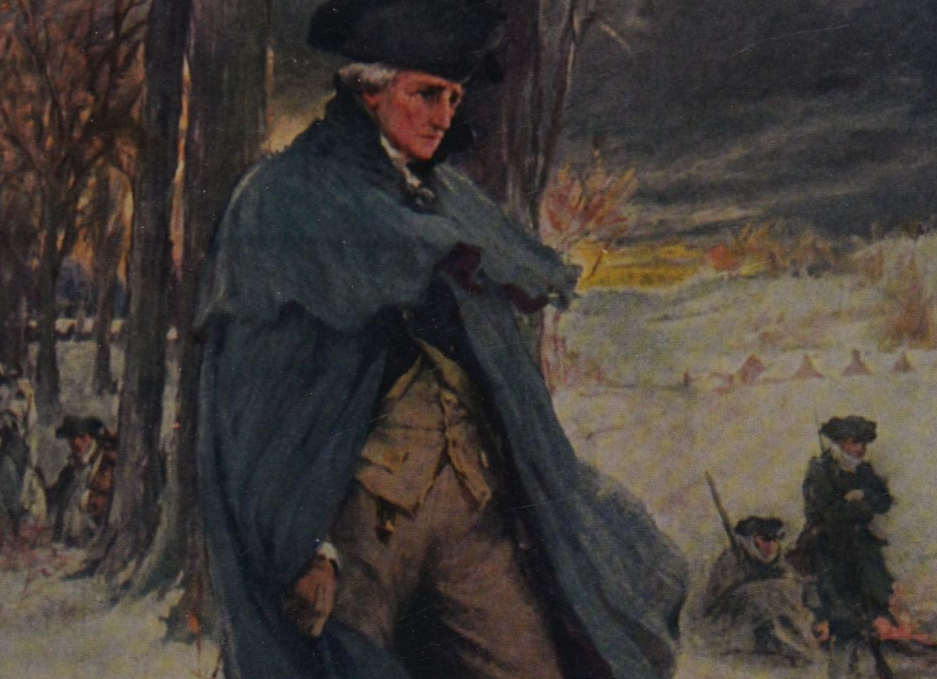 washington valley forge winter scene camp – Revolutionary War Journal